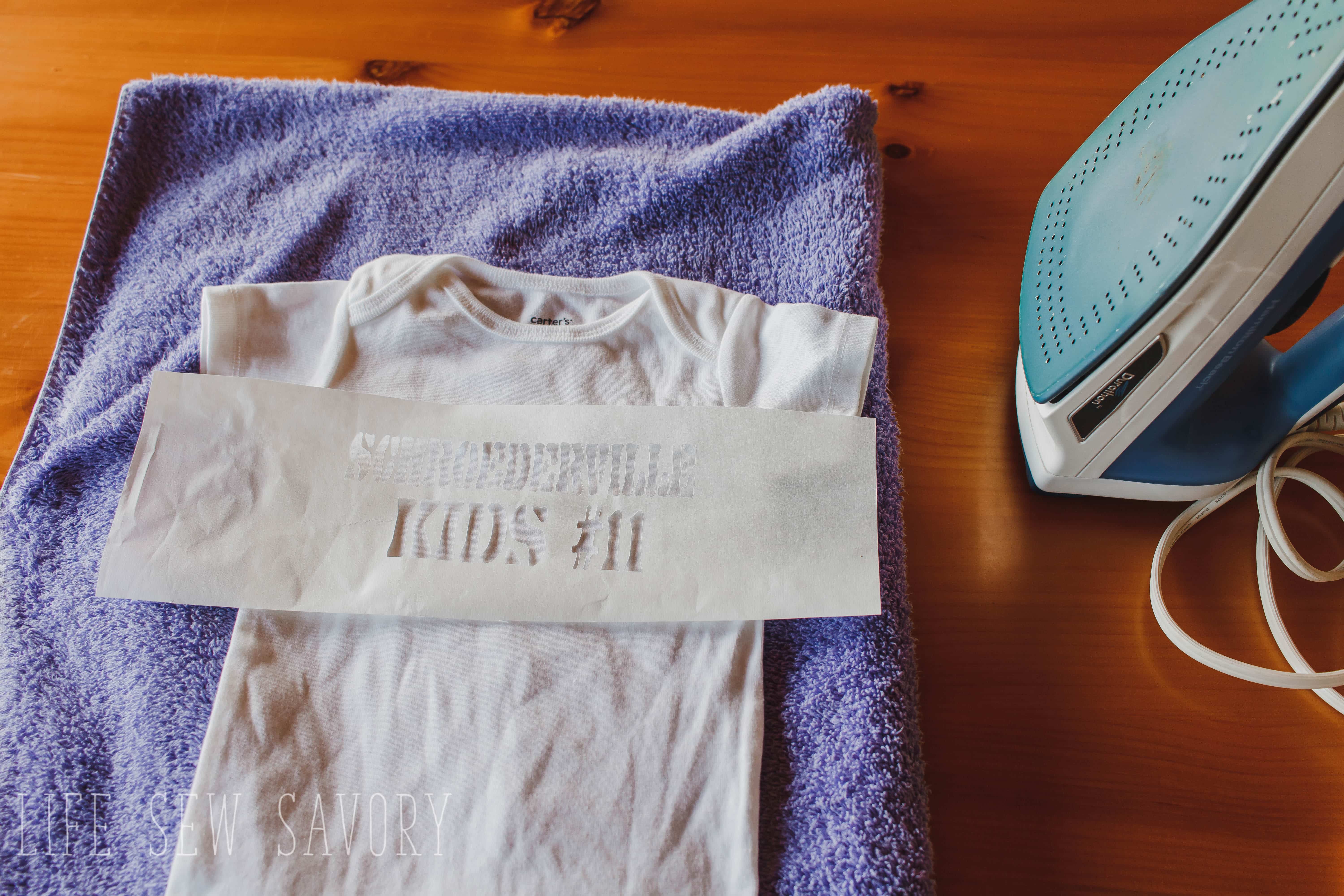 freezer paper stencil tutorial - Life Sew Savory