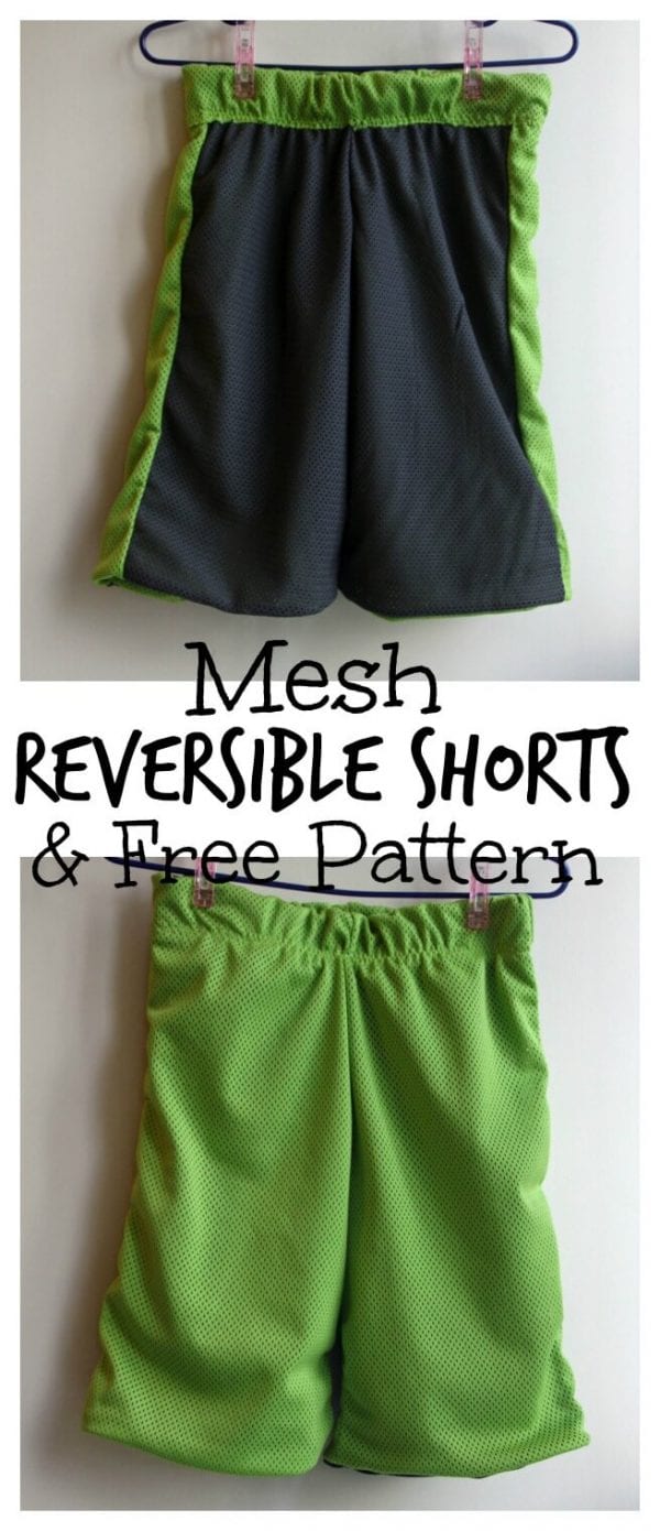Reversible Mesh Shorts tutorial - Life Sew Savory