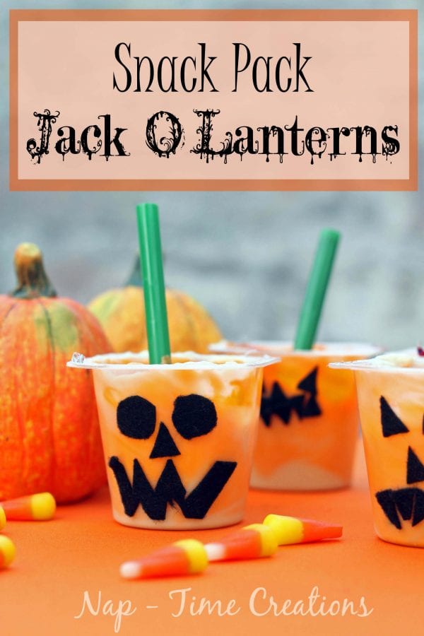 Snack Pack Jack O Lanterns