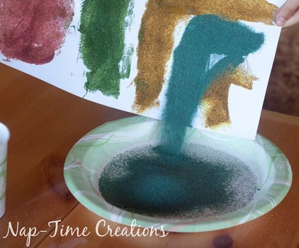 DIY Colored Sand Project - With Easy Clean Up! - Life Sew Savory