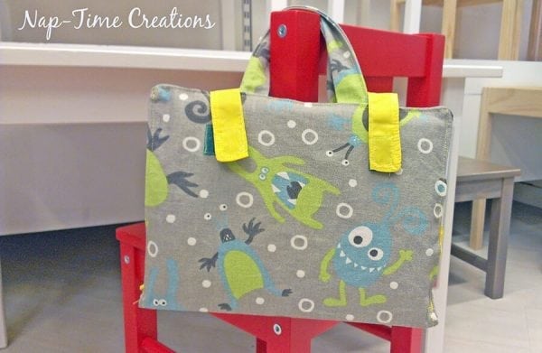 School Supplies Tote Free Pattern - Life Sew Savory