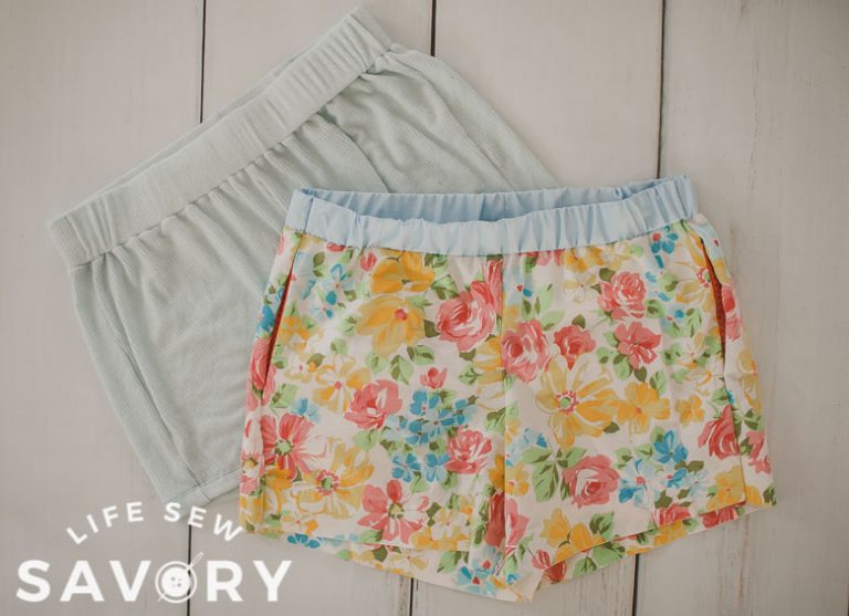 Women's Pj Shorts Free Pattern - Life Sew Savory