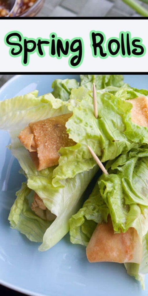 lettuce wrapped spring rolls - Life Sew Savory