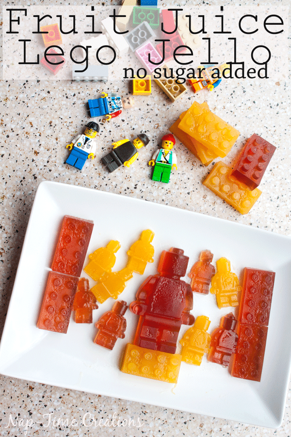 Fruit Juice Jello Lego Snacks- no added sugar - Life Sew Savory