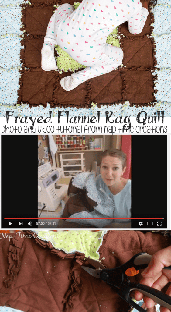 Easy Rag Quilt Tutorial video & photo instructions - Life Sew Savory