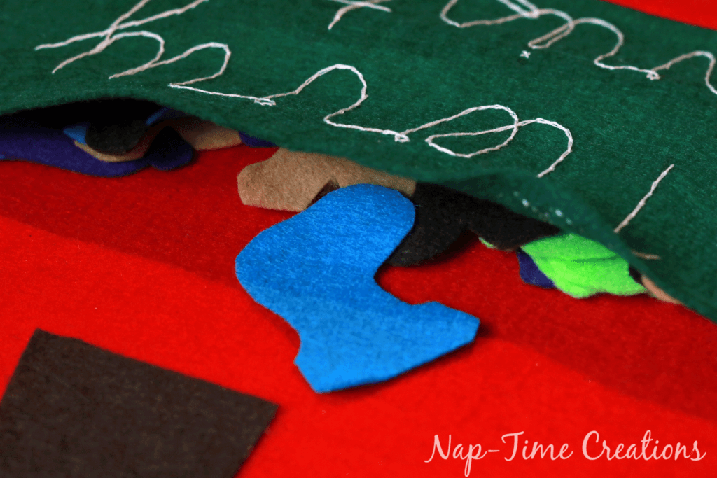 Felt Christmas Tree Growth Chart - a no sew project - Life Sew Savory