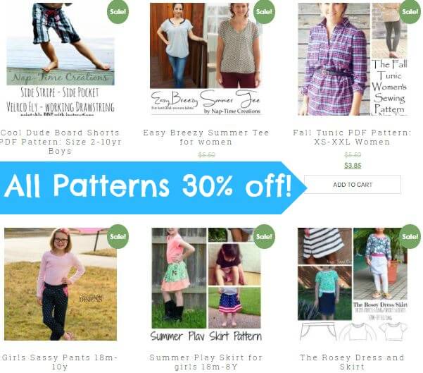 Huge Pattern Sale - Life Sew Savory