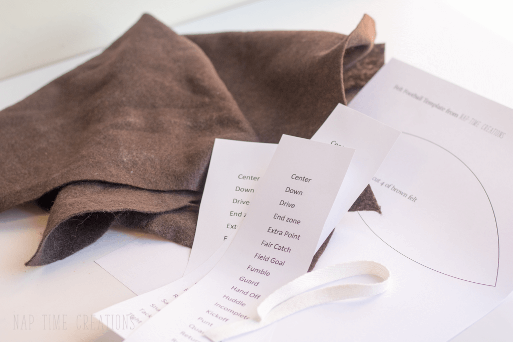 Felt Football Pattern - Life Sew Savory