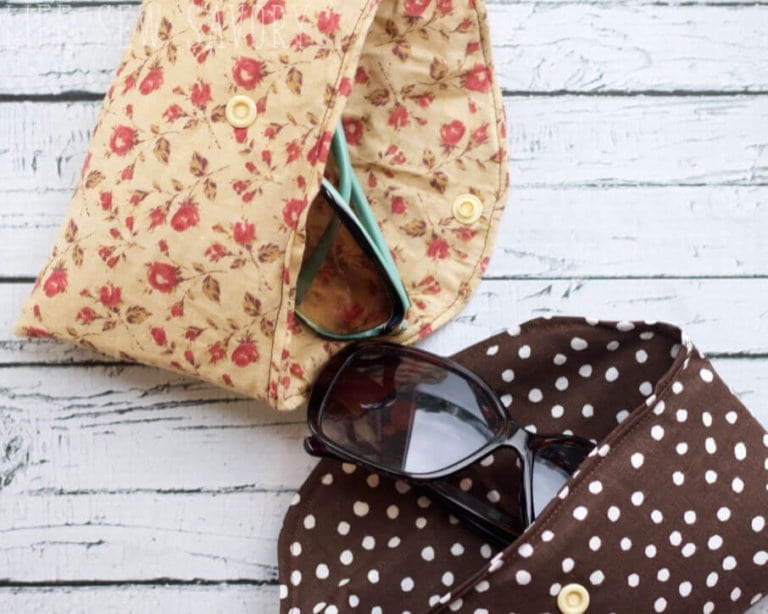 Glasses Case Sewing Tutorial with Free Pattern - Life Sew Savory