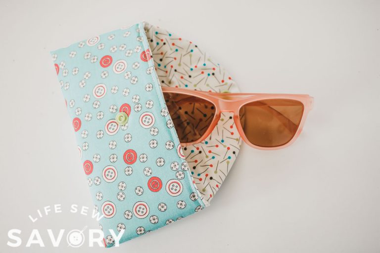 Glasses Case Sewing Tutorial with Free Pattern - Life Sew Savory