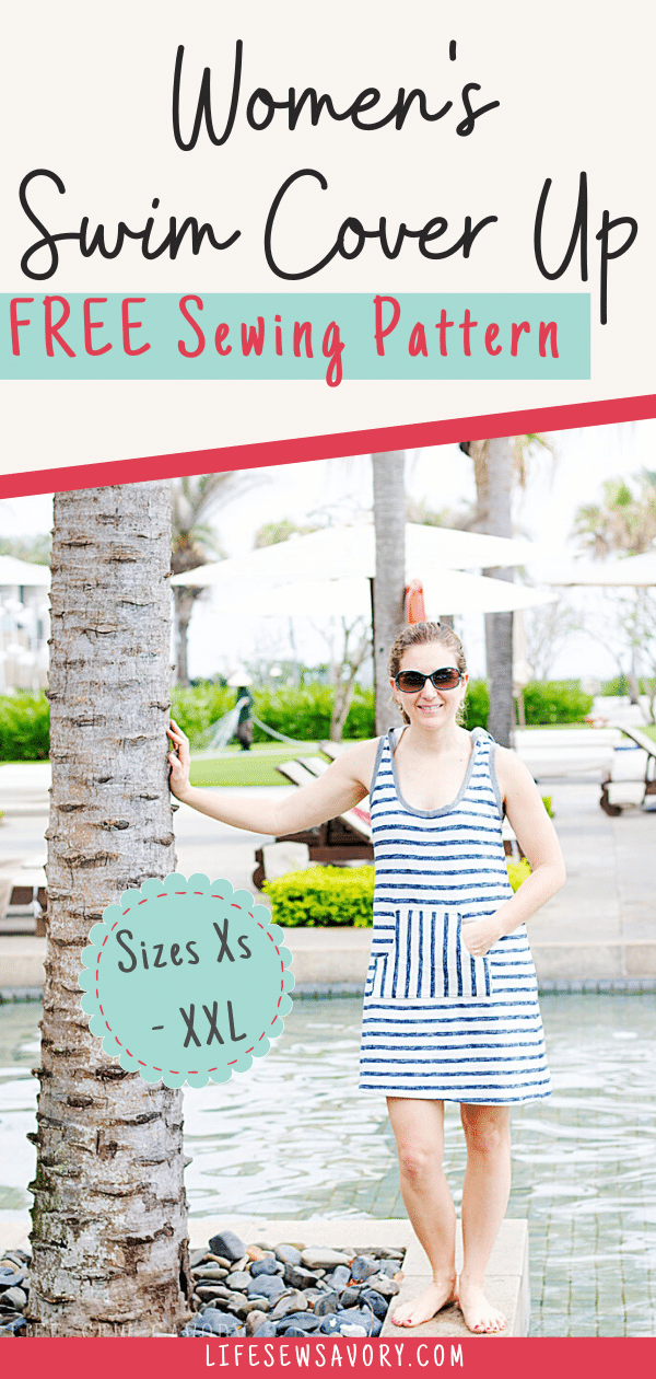 Free Sewing Pattern - Womens Swim Cover Up - Life Sew Savory