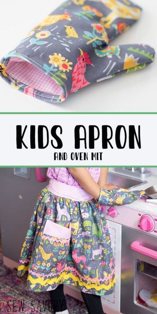 Kids Oven Mitt Free pattern & Tutorial - Hobby Lobby Spring Fabric ...