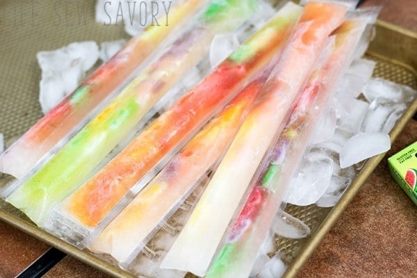 Candy Freezer Pop with MIKE AND IKE Mega Mix Sour - Life Sew Savory