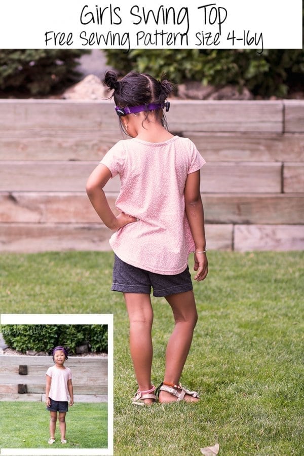 Free Sewing Patterns for Girls - Swing Tee - Life Sew Savory