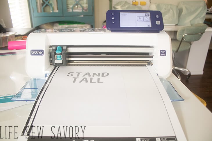 Brother Scan N Cut image to vinyl decal - Life Sew Savory