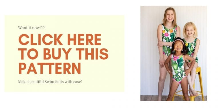 Girls PDF Swimsuit Pattern Size 2-14 - Life Sew Savory
