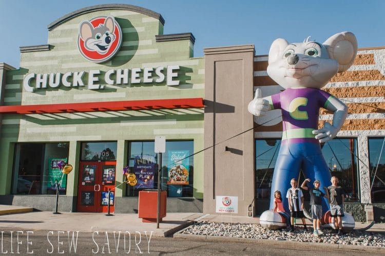Birthday Fun at Chuck E Cheese - Life Sew Savory