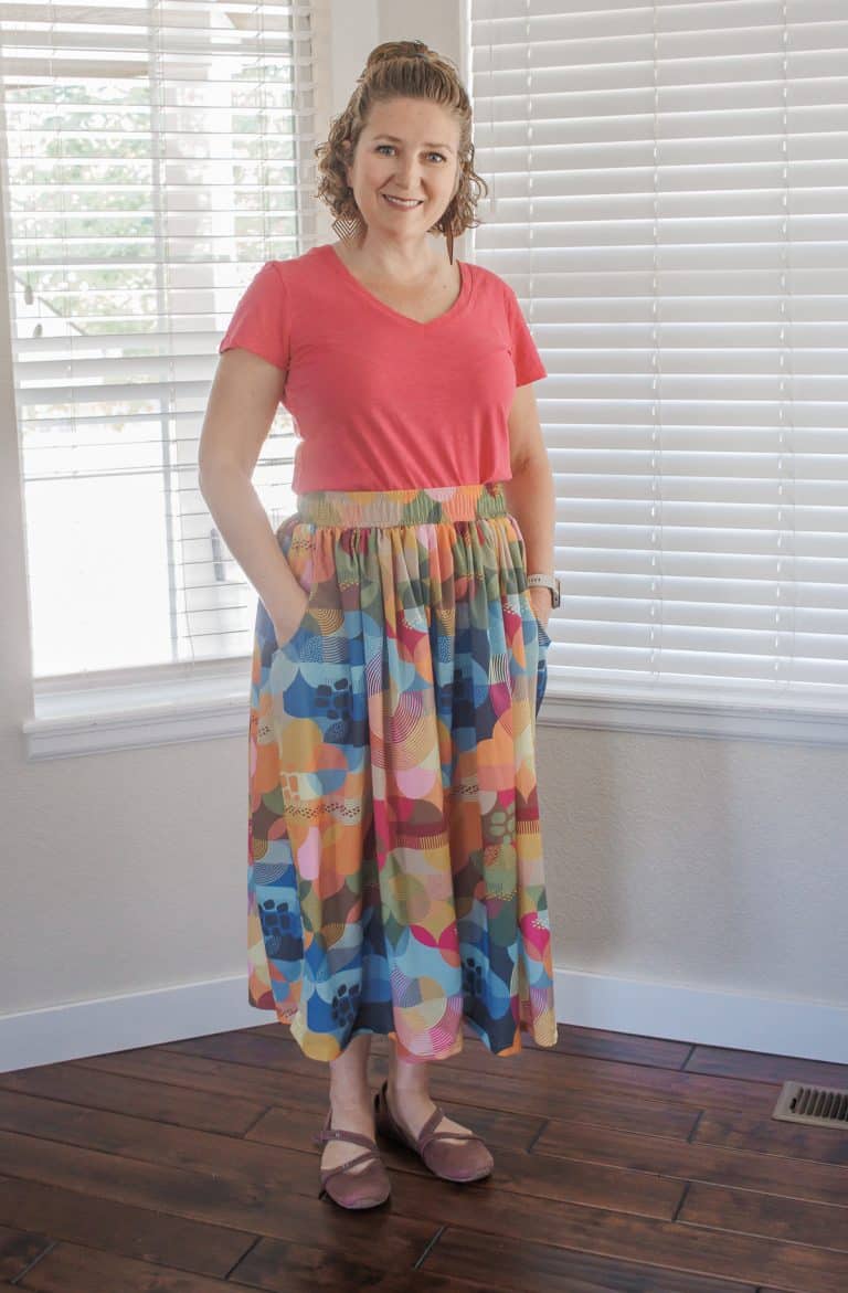 How to sew a skirt - with pockets - Life Sew Savory