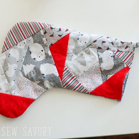 Paper Pieced Christmas Stocking Pattern - Life Sew Savory