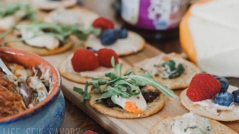 Cracker spread recipes - easy appetizers - Life Sew Savory