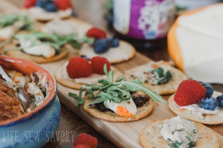 Cracker spread recipes - easy appetizers - Life Sew Savory