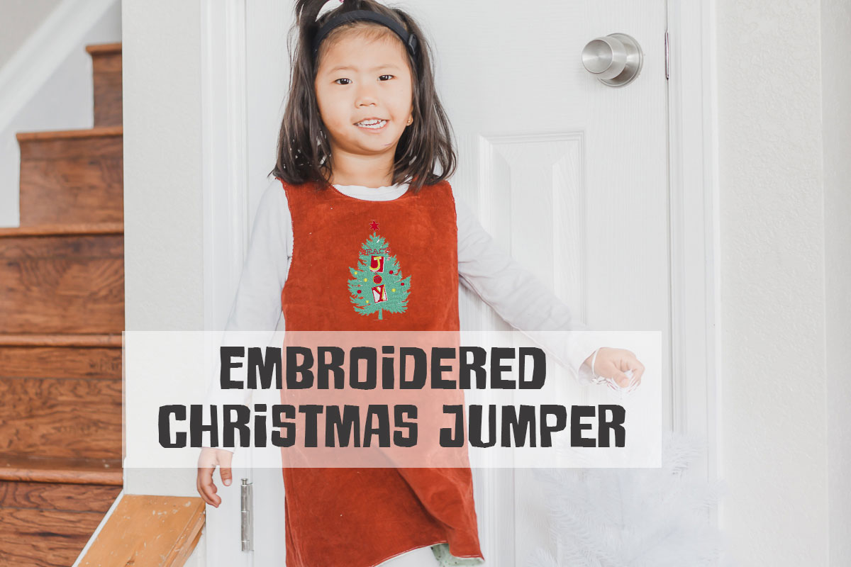 Embroidered Christmas Jumper - Life Sew Savory