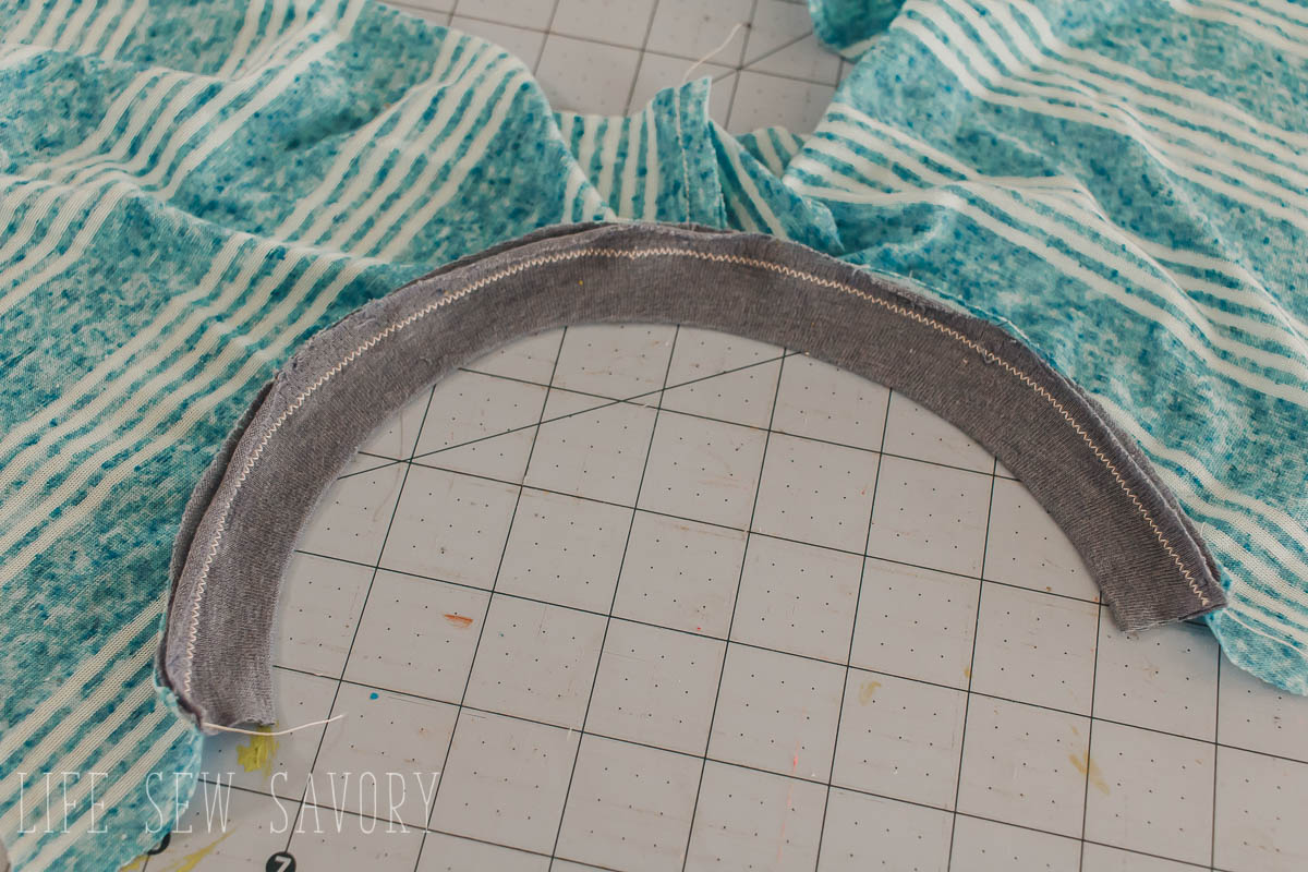 T-Shirt Neck Binding Sewing Tutorial - Life Sew Savory