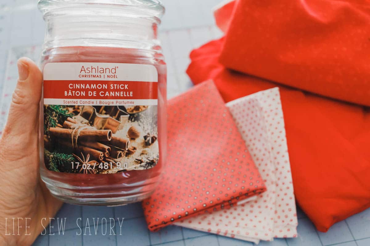 Decorative Candle Cozy Sewing tutorial - Life Sew Savory