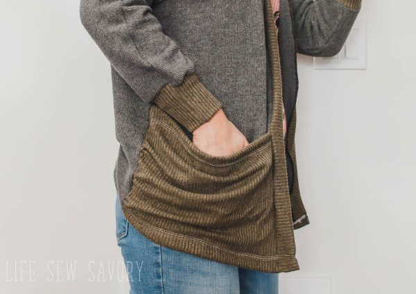 Cardigan with Pockets - Sewing hack video - Life Sew Savory