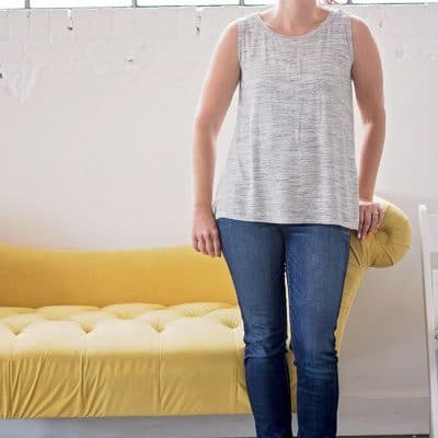 Womens Cross Back Tank - Life Sew Savory