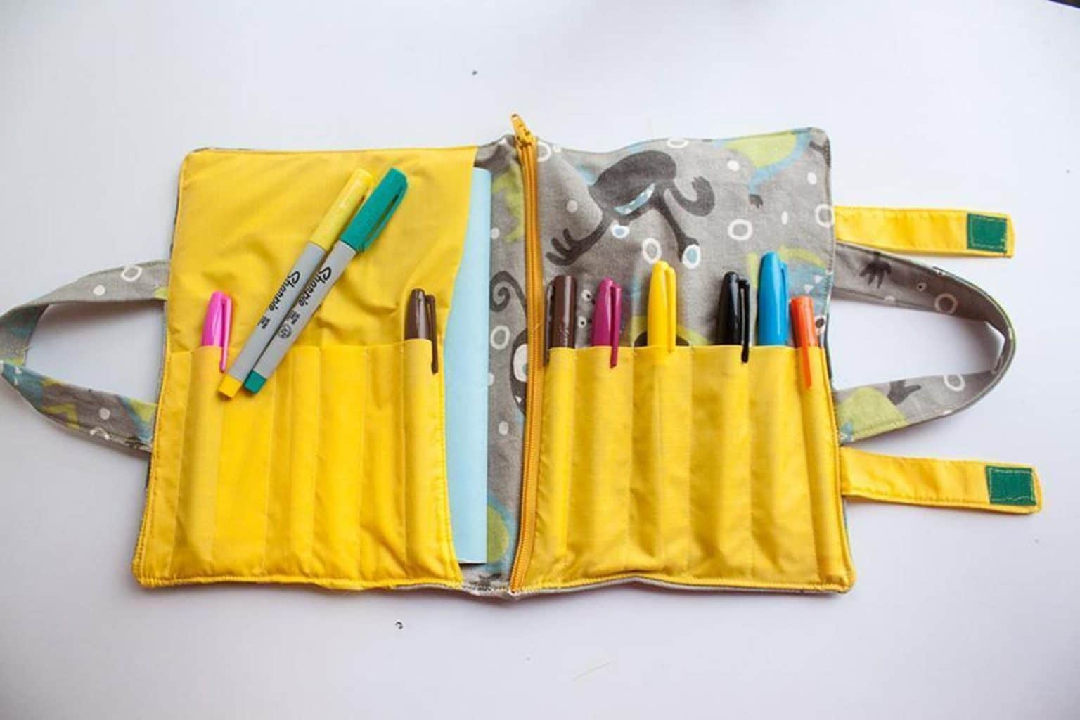 Zippered Pencil Pouch Free sewing pattern - Life Sew Savory