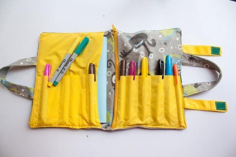 Zippered Pencil Pouch Free sewing pattern - Life Sew Savory