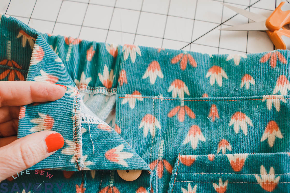 Girls Button Front Skirt - Free Sewing Pattern - Life Sew Savory