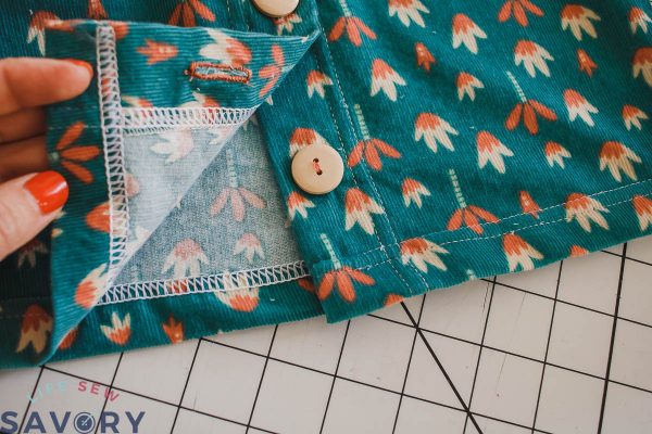 Girls Button Front Skirt - Free Sewing Pattern - Life Sew Savory