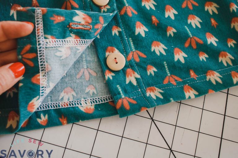 Girls Button Front Skirt - Free Sewing Pattern - Life Sew Savory
