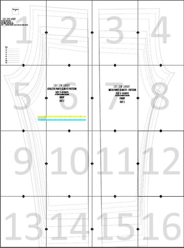 Slim fit Athletic Pants - free sewing pattern - Life Sew Savory