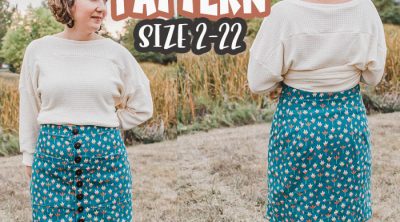 Girls Button Front Skirt - Free Sewing Pattern - Life Sew Savory