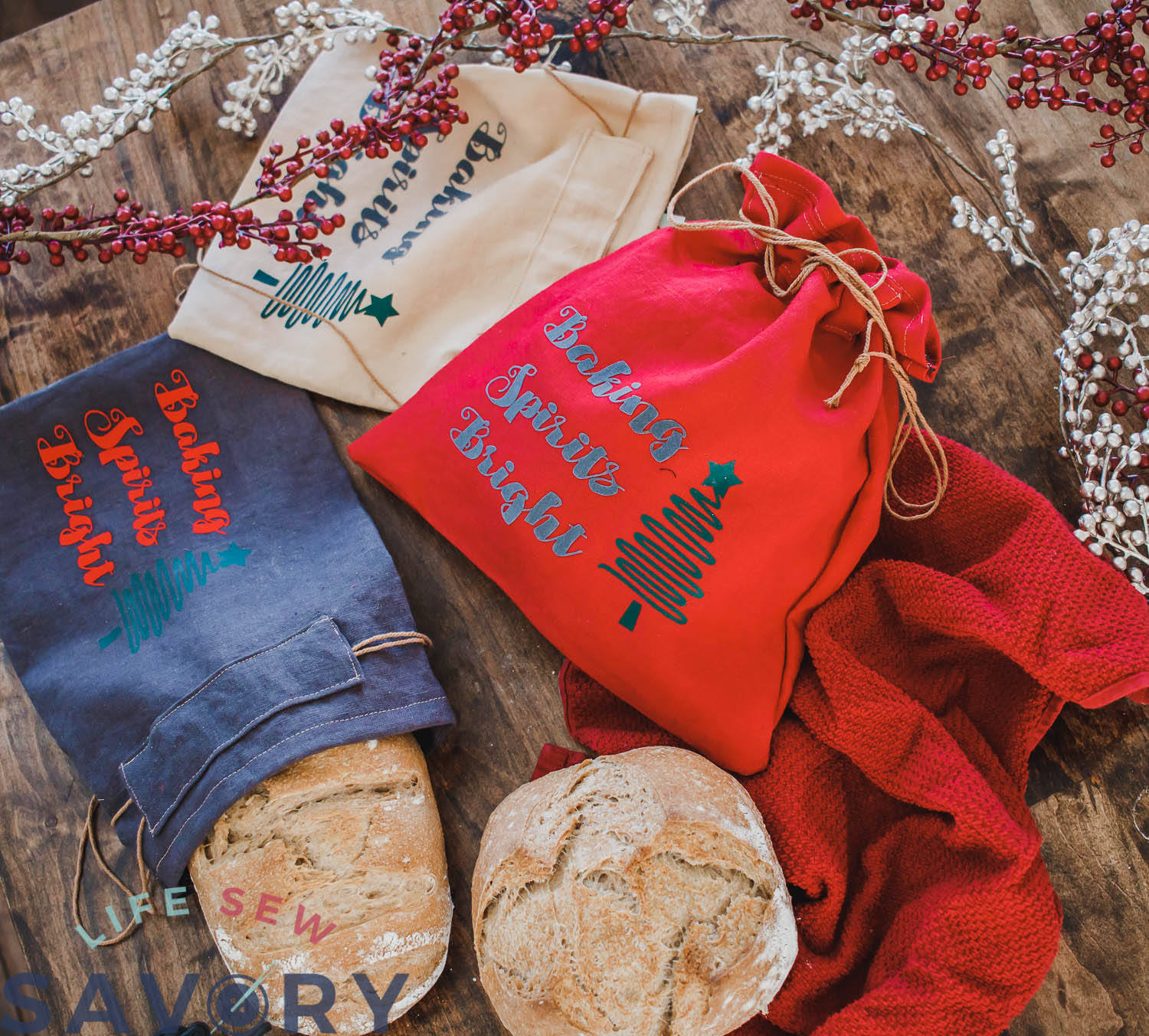 Natural Linen Bread Bags Sewing Tutorial - Life Sew Savory
