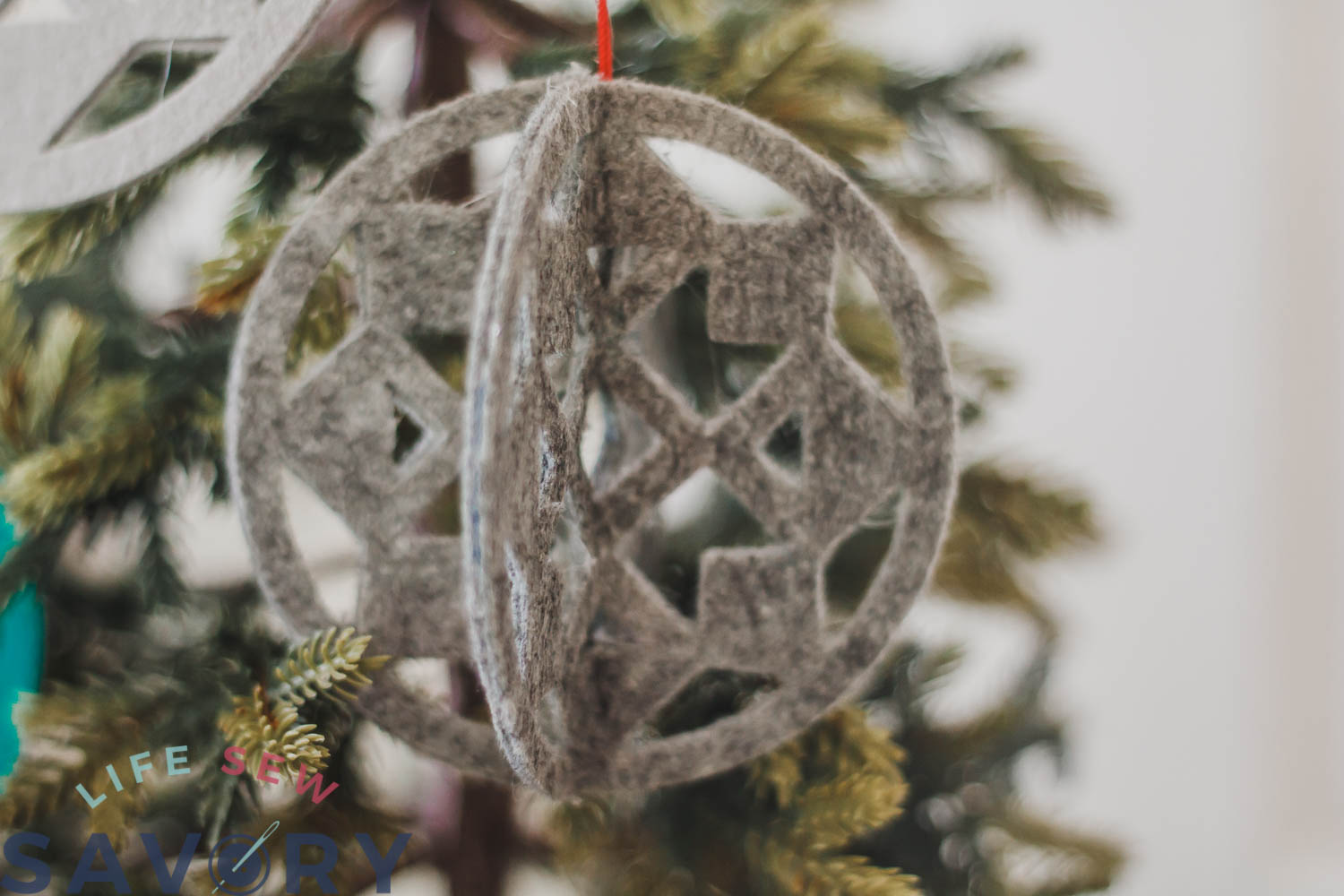 Delicate Felt Ornament Template - Life Sew Savory