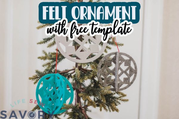 Delicate Felt Ornament Template - Life Sew Savory