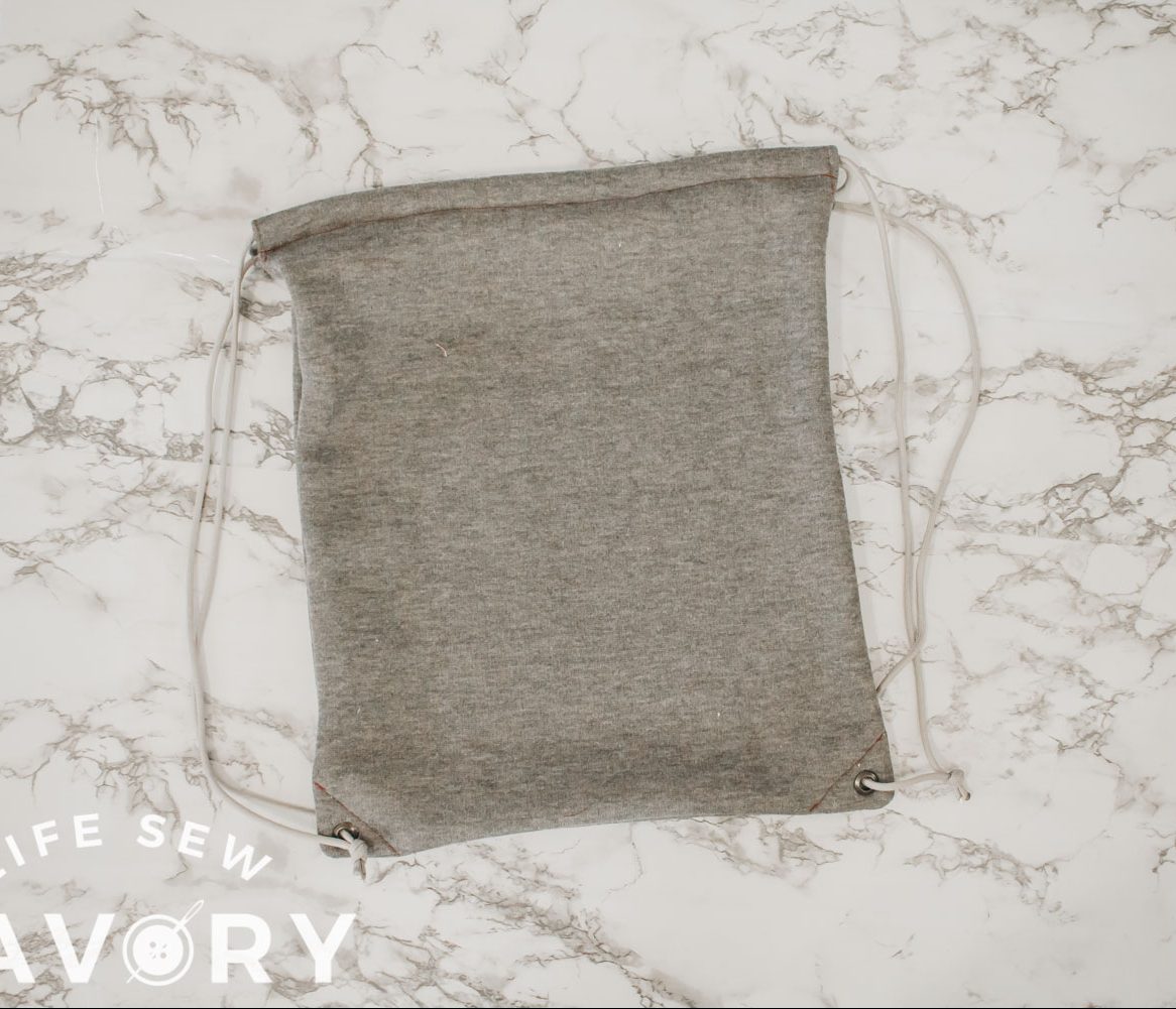 How to sew a drawstring bag/Cinch Sack - Life Sew Savory