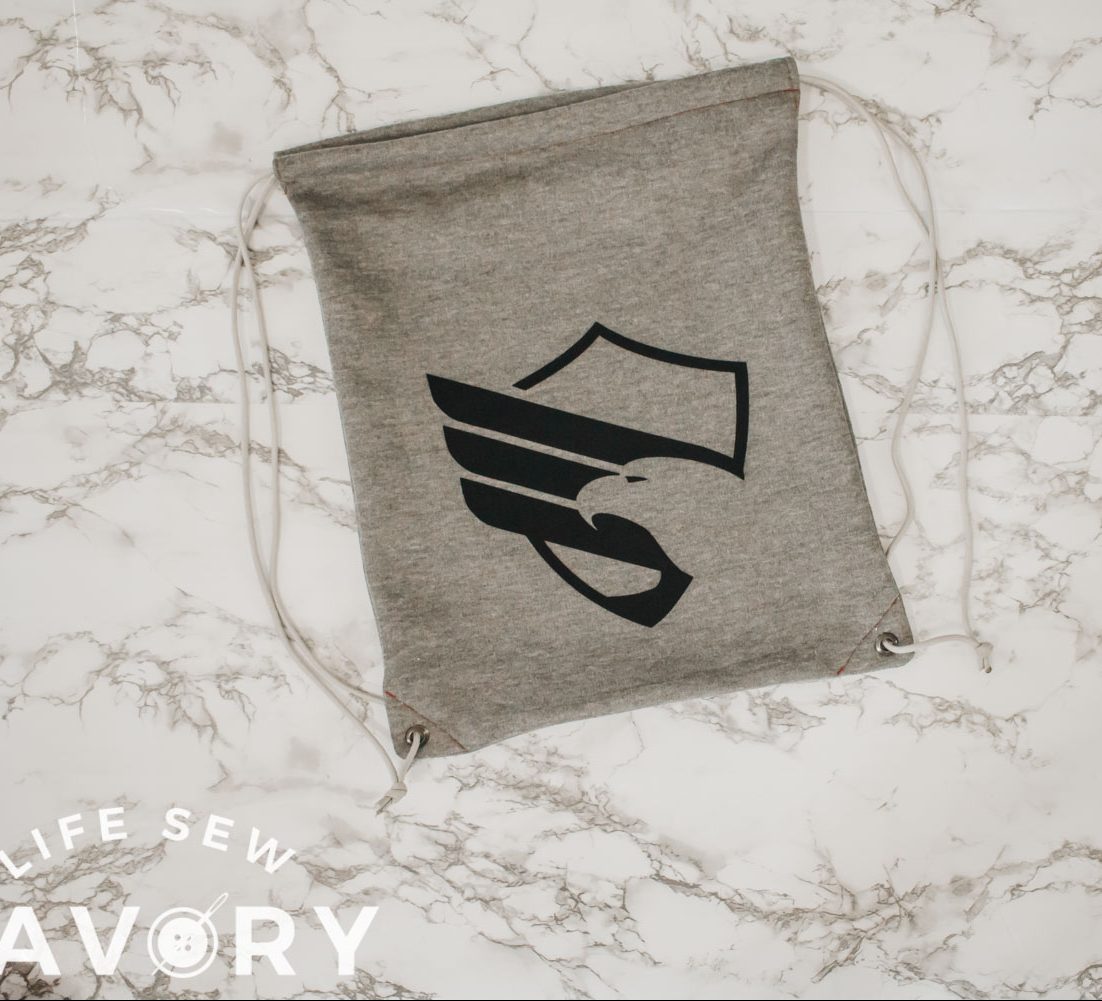 How to sew a drawstring bag/Cinch Sack - Life Sew Savory