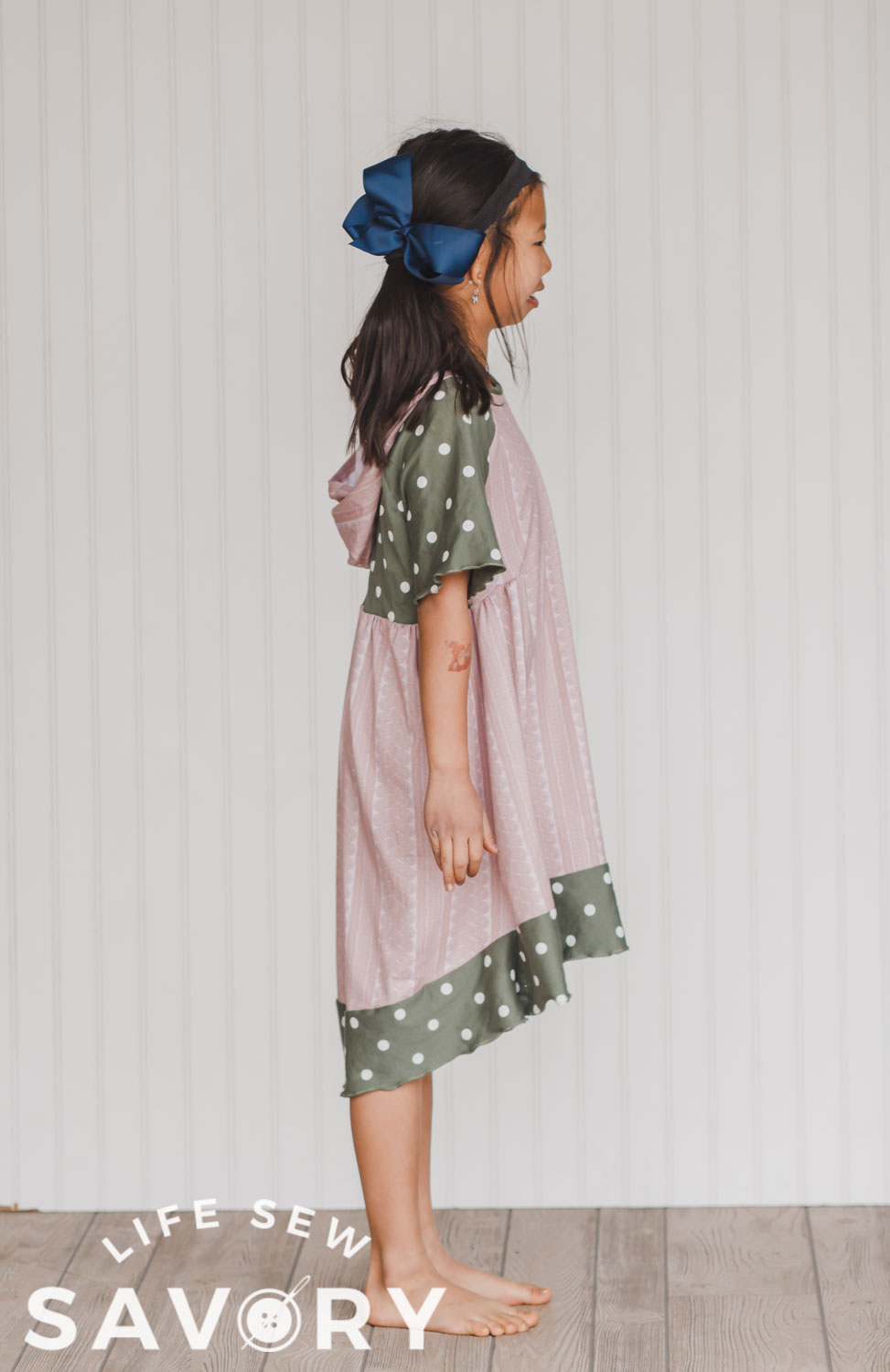 Free Twirly Dress Pattern - Short Sleeve Version - Life Sew Savory