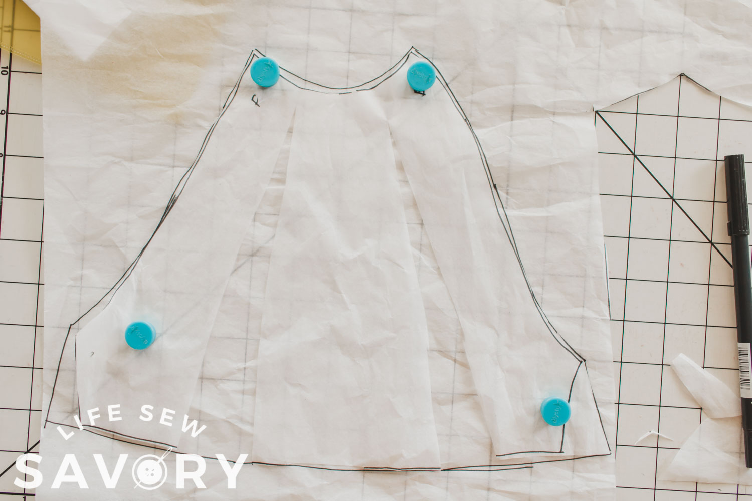 Free Twirly Dress Pattern - Short Sleeve Version - Life Sew Savory