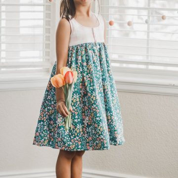 Tank dress for woven fabric free pattern - Life Sew Savory