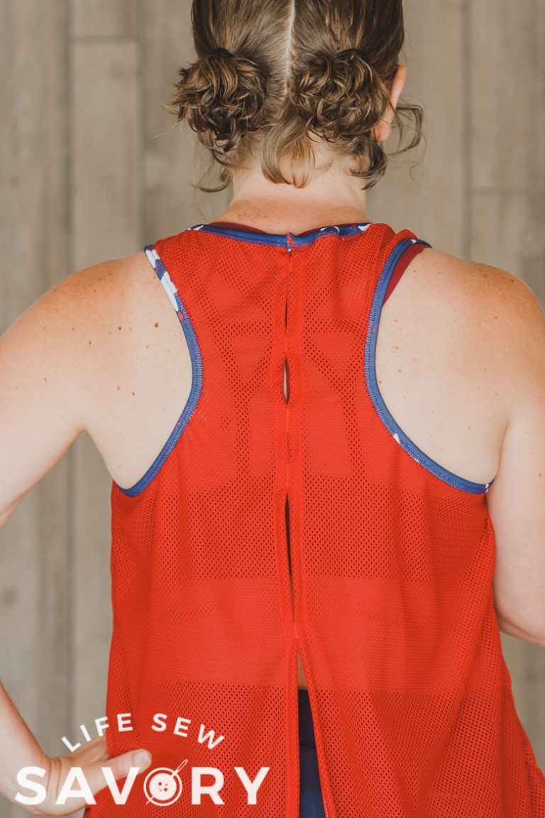 Open Back Sports Tank Free Sewing Pattern - Life Sew Savory