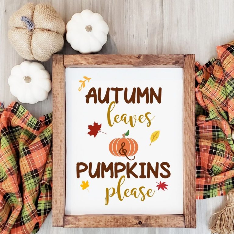 Fall Sign Free SVG Files - Life Sew Savory