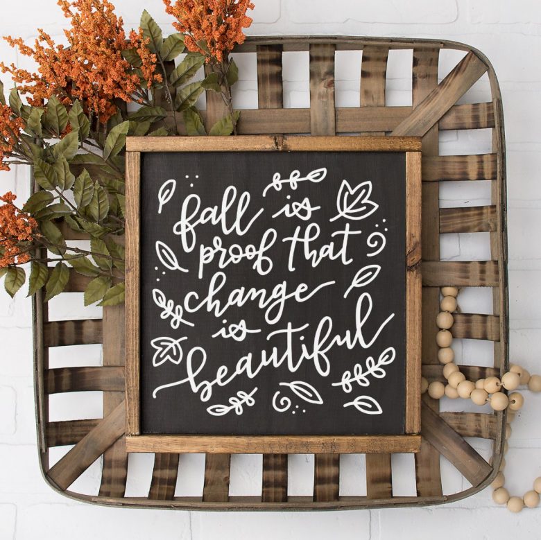 Fall Sign Free SVG Files - Life Sew Savory
