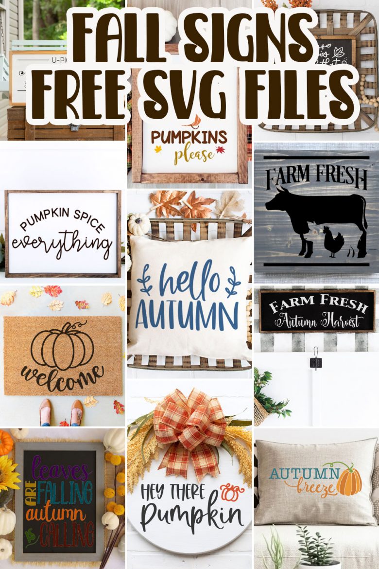 Fall Sign Free SVG Files - Life Sew Savory