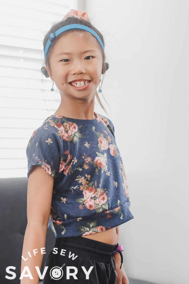 Kids Crop Top Free Pattern - Life Sew Savory